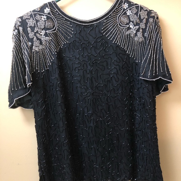 Tops | Vintage Beaded Top | Poshmark